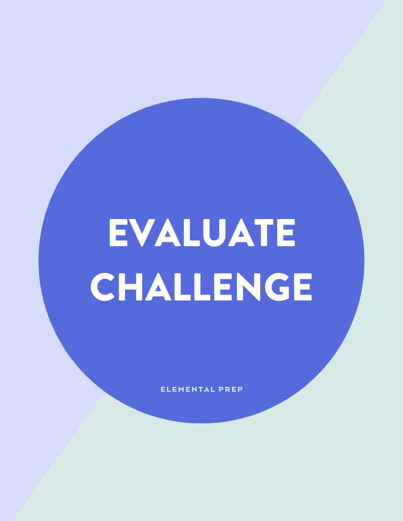 Challenge Question Explanations - Elemental Prep
